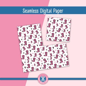Cowgirl Digital Papers Set - Cowgirl Background - Cowgirl Seamless ...