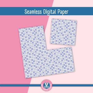 100 Colors Heart Digital Papers Set Hearts Background Love Seamless ...