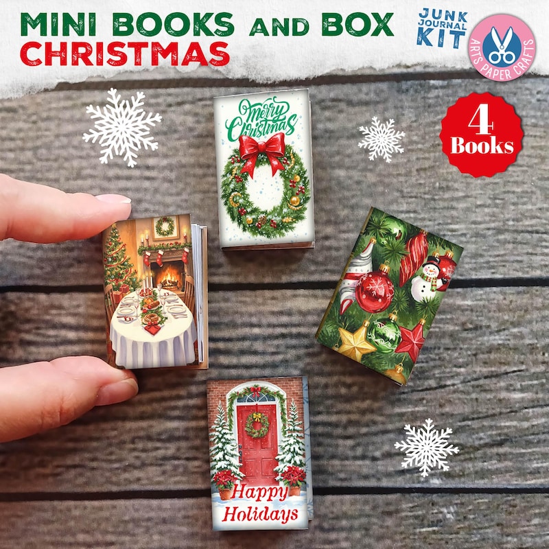 Christmas Mini Books - Etsy