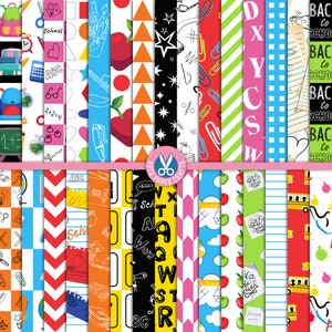Back to School Seamless Digital Paper - Back to School Background ...