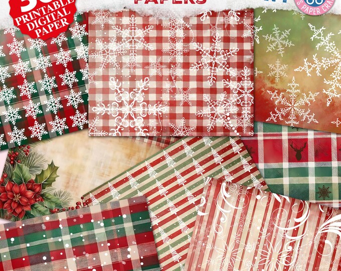 Christmas Fussy Cut, Christmas Junk Journal Kit, Vintage, Printable ...
