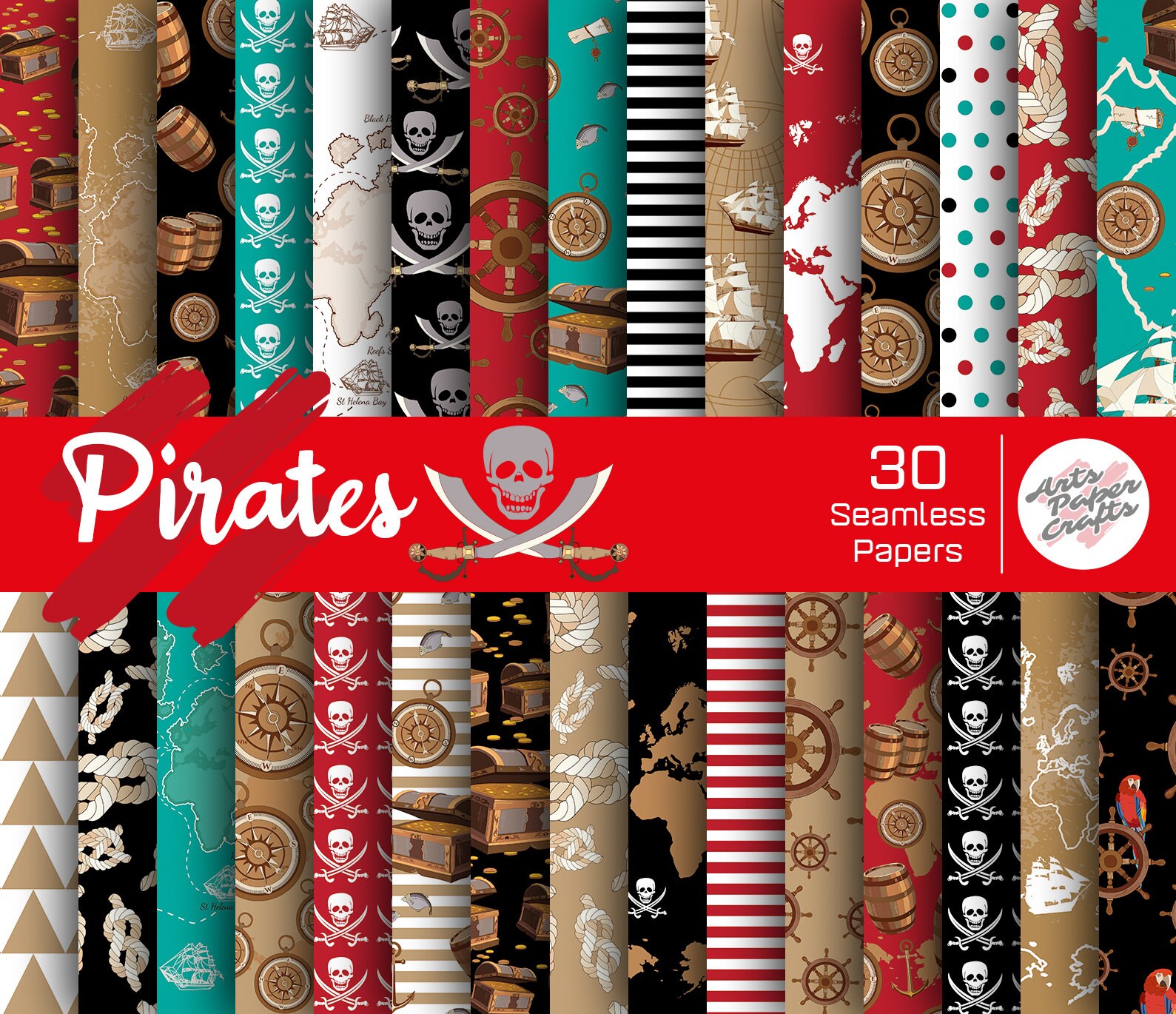 Pirate Background Paper