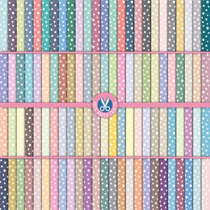100 Minimalist Polkadots Digital Papers Set - Polkadot Background ...