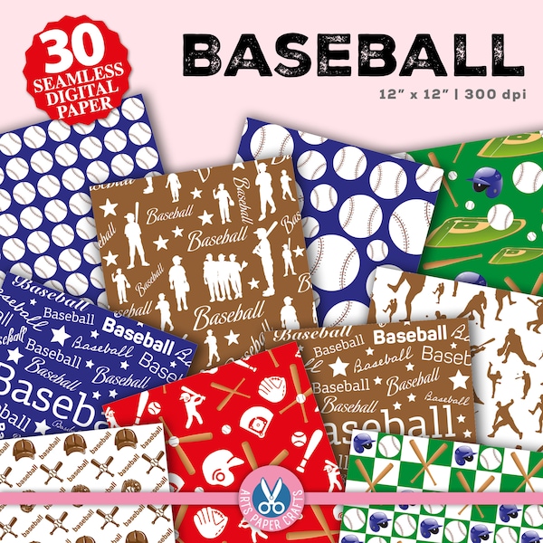 Baseball Background Paper Svg - Etsy