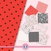 Red & Black Polka Dots Digital Papers - Polka Dot Background - Polka ...