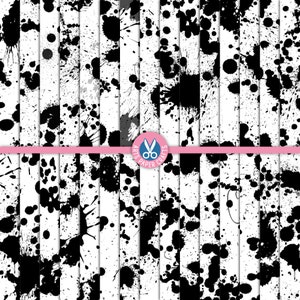 30 Black and White Splatter Digital Papers - Splatter Background ...