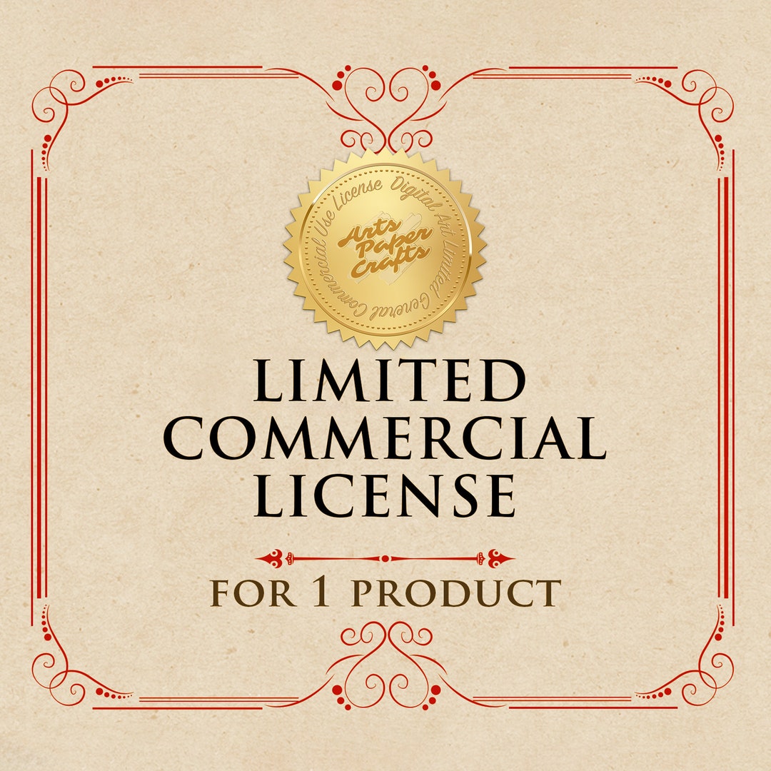 Limited Commercial License for 1 Digital Paper - Etsy