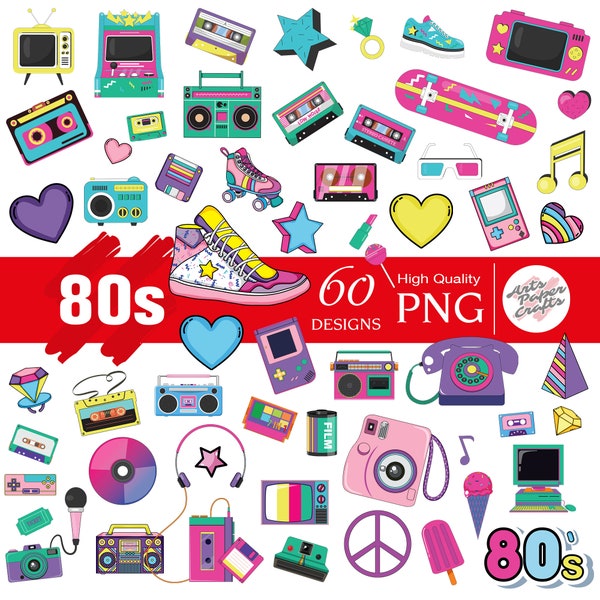 80s Theme Svg - Etsy