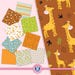 Giraffes Digital Papers Set - Giraffe Background - Giraffe Seamless ...