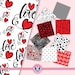 Love Seamless Digital Paper, Love Valentines Hearts Background, Love ...