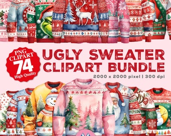 74 Christmas Sweater Clipart - Ugly Christmas Sweater PNG, Christmas ...