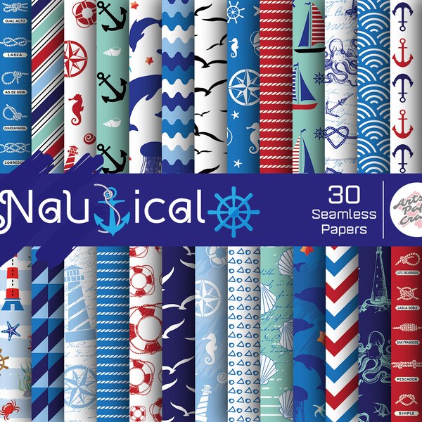 Nautical Paper - Etsy