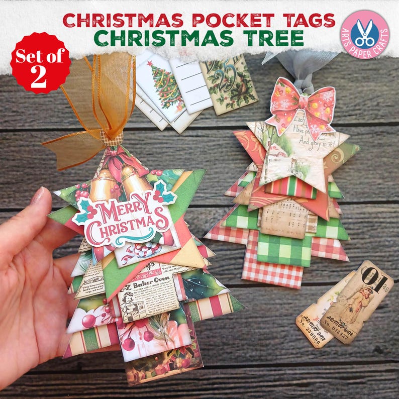 Junk Journal, Christmas, Christmas Tree, Cards, Ornament, Gift ...