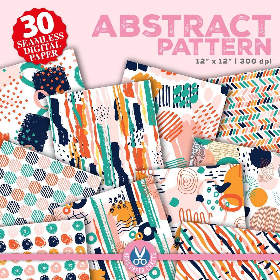 Abstract Pattern Digital Papers Set - Abstract Background - Abstract ...