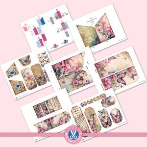 Butterfly Junk Journal Kit - Butterfly Folding Folio Junk Journal ...