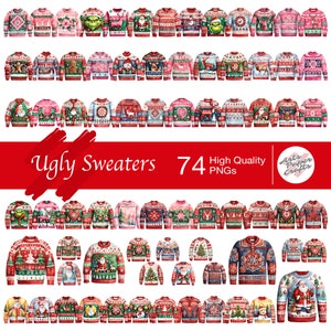 74 Christmas Sweater Clipart Ugly Christmas Sweater PNG, Christmas ...