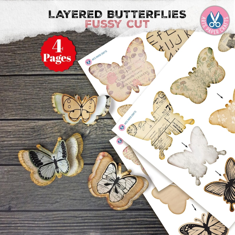 Butterfly Collages - Etsy
