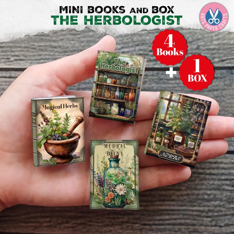 Miniature Book Botanic - Etsy