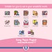 100 Notebook Papers - 5 Different Papers 20 Colors Each Digital Papers ...