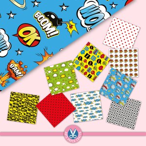Super Hero Digital Papers Comics Theme Party Hero Comics Background ...