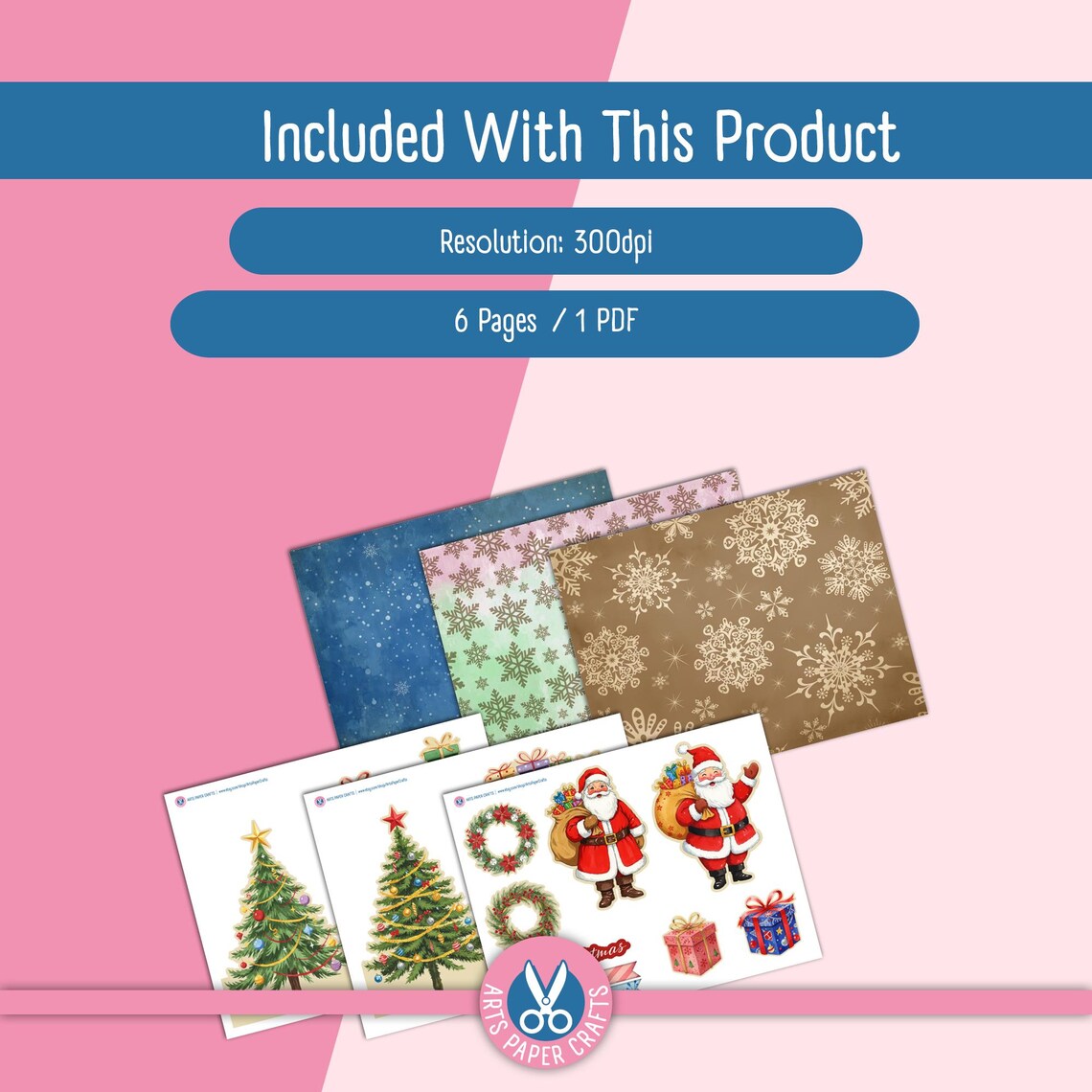 Christmas Tree, Christmas Pockets, Cards, Christmas Junk Journal Kits ...