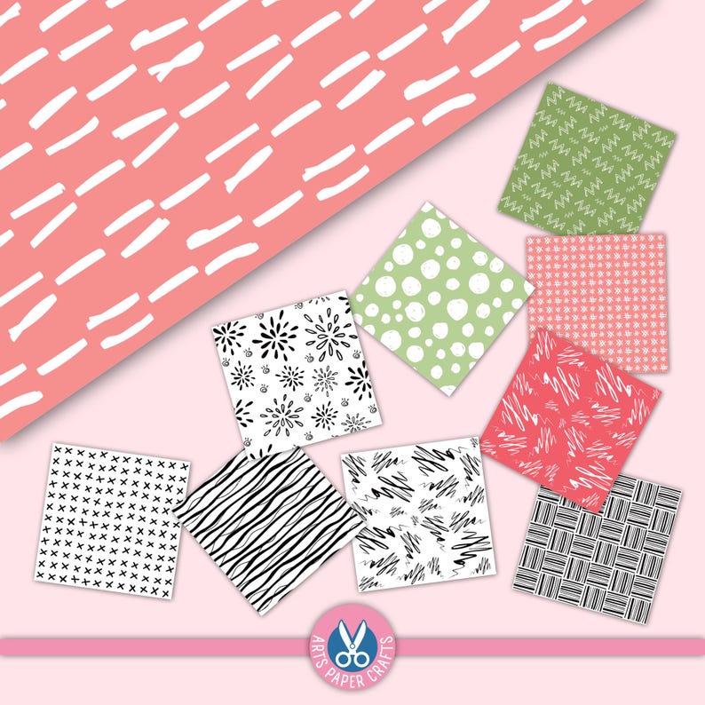 Doodle Digital Papers - Doodle Background - Doodle Seamless Pattern ...