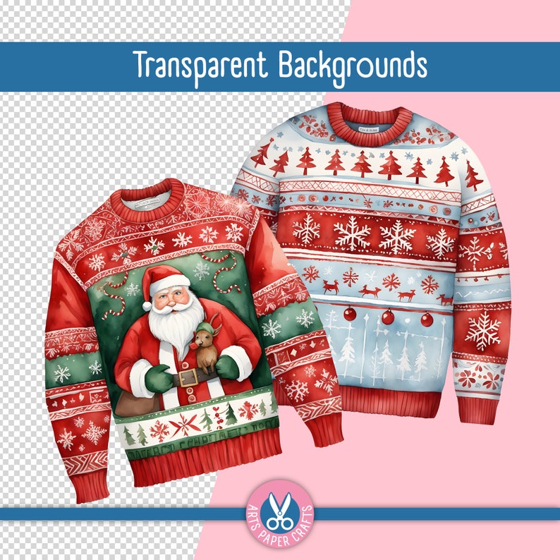 74 Christmas Sweater Clipart - Ugly Christmas Sweater PNG, Christmas ...
