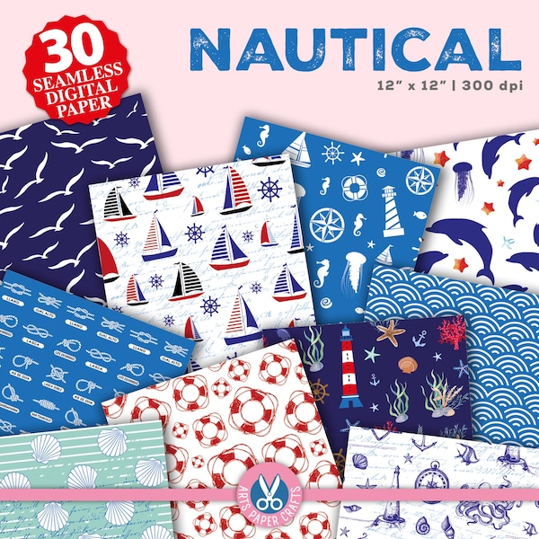 Nautical Paper - Etsy