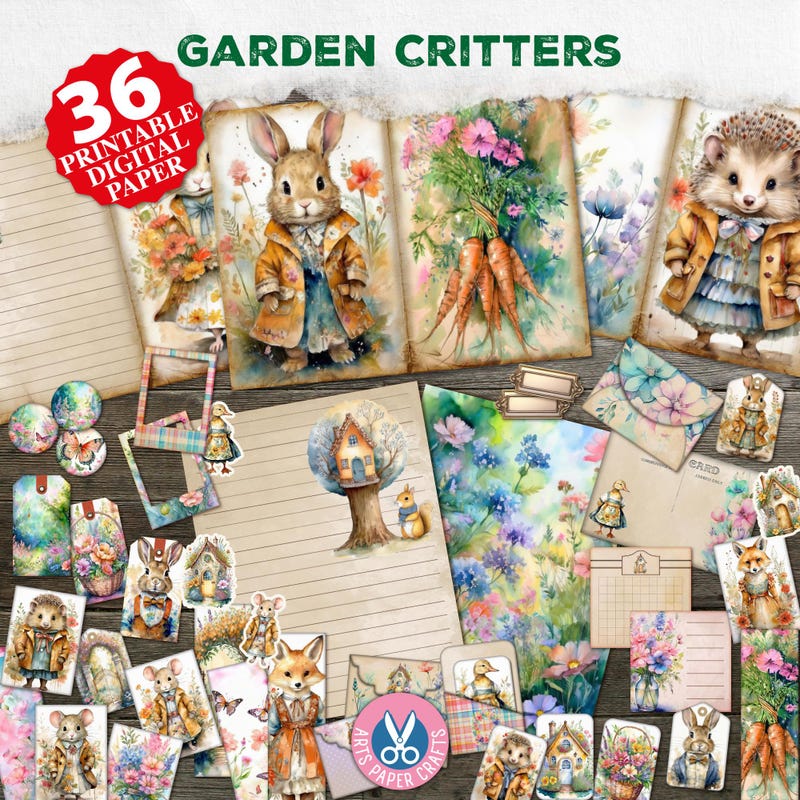 Spring Critters Printable - Etsy UK