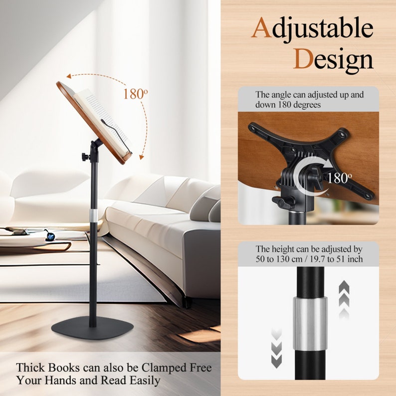 Multifunctional Book Stand,adjustable Wooden Stand for ...