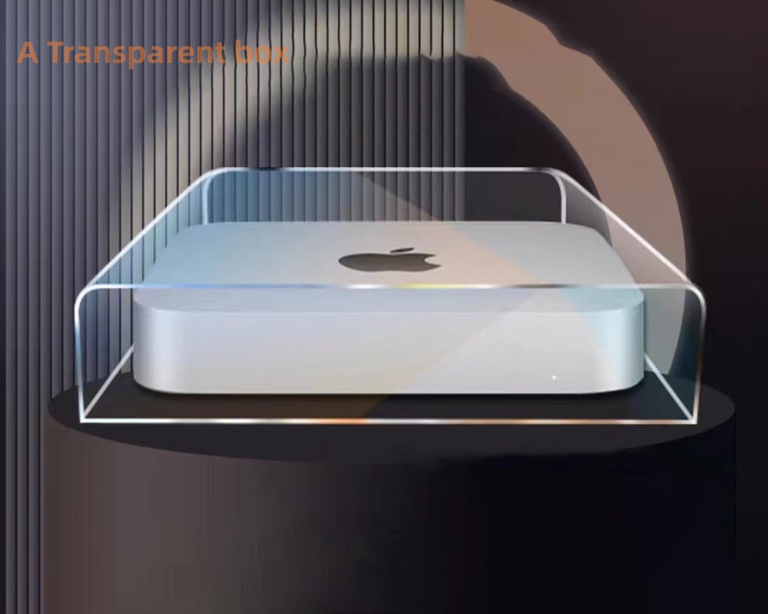 Transparent Mac Mini Box, Greyblackbrown Color Protective Case for Mac ...