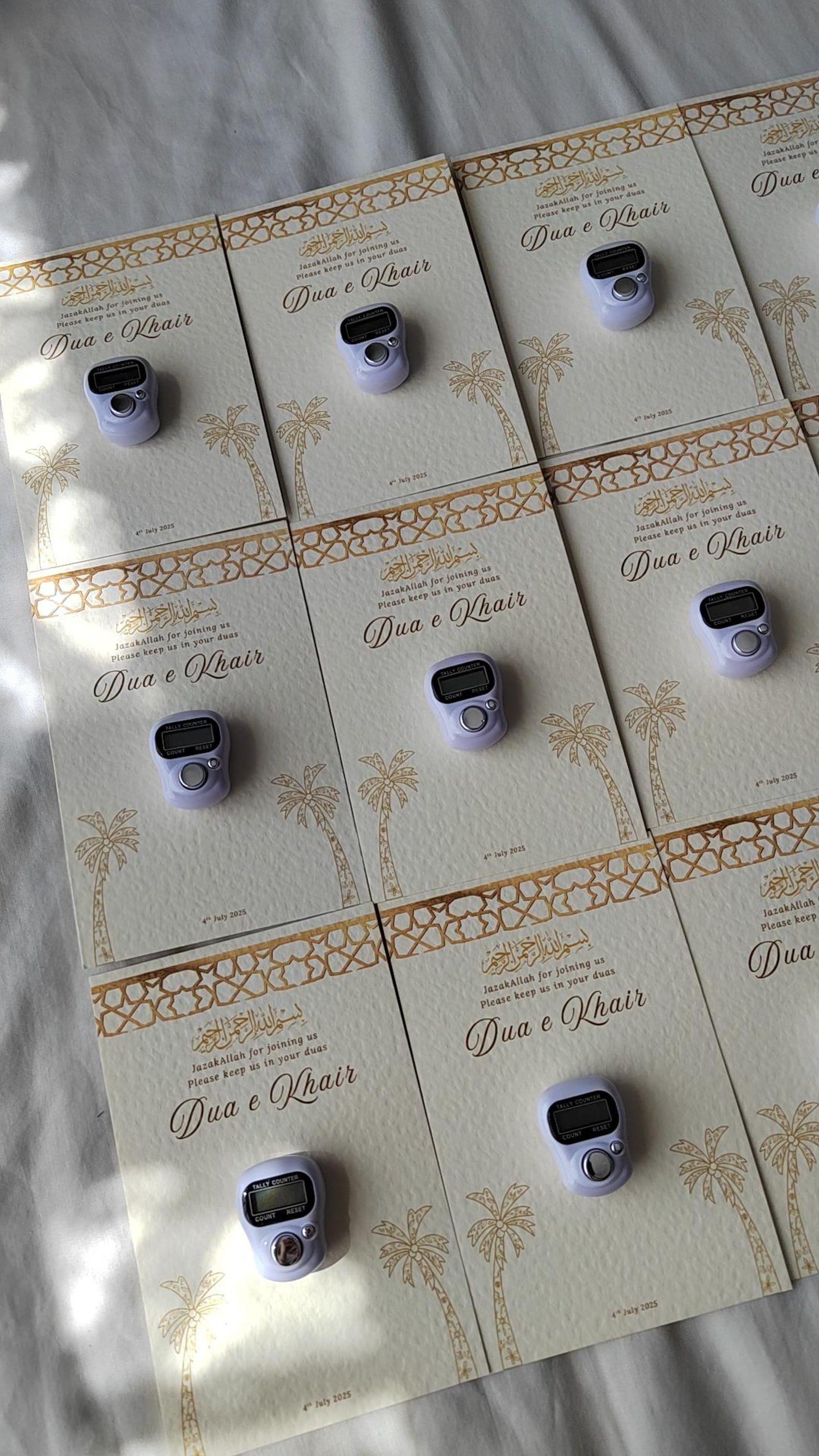 Personalised Tasbeeh Favours With Digital Counter | Custom Gift | Names ...