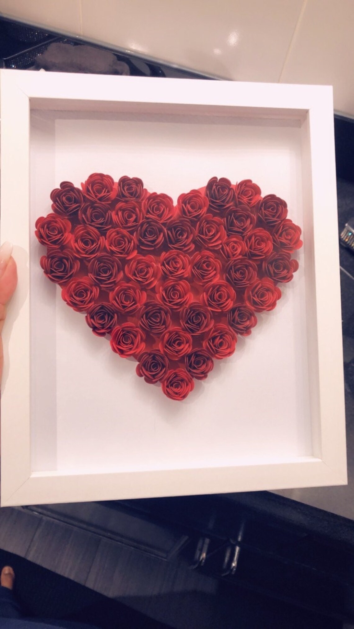 Custom 3D Roses Shadow Boxes - Etsy