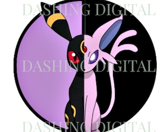 Espeon Umbreon Bundle, Espeon Umbreon Svg Bundle, Espeon Umbreon Svg ...