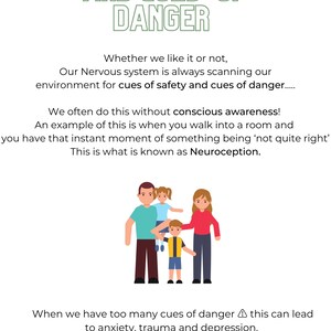 Polyvagal Theory Ventral Anchors, Cues of Safety and Danger Worksheets ...