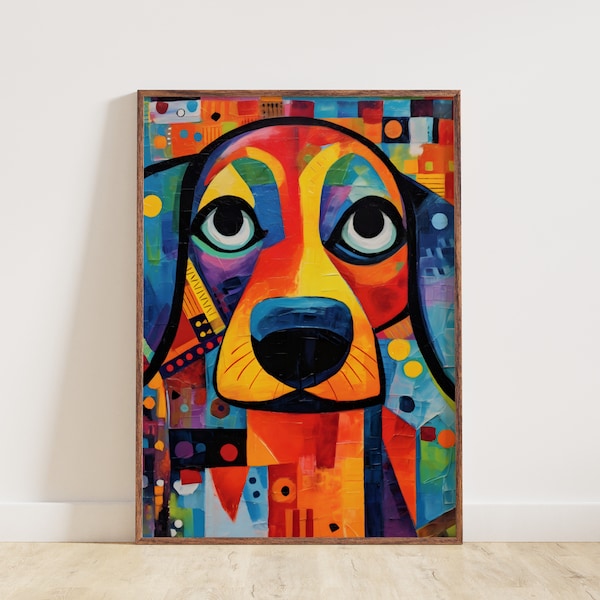 Abstract Dog Art - Etsy
