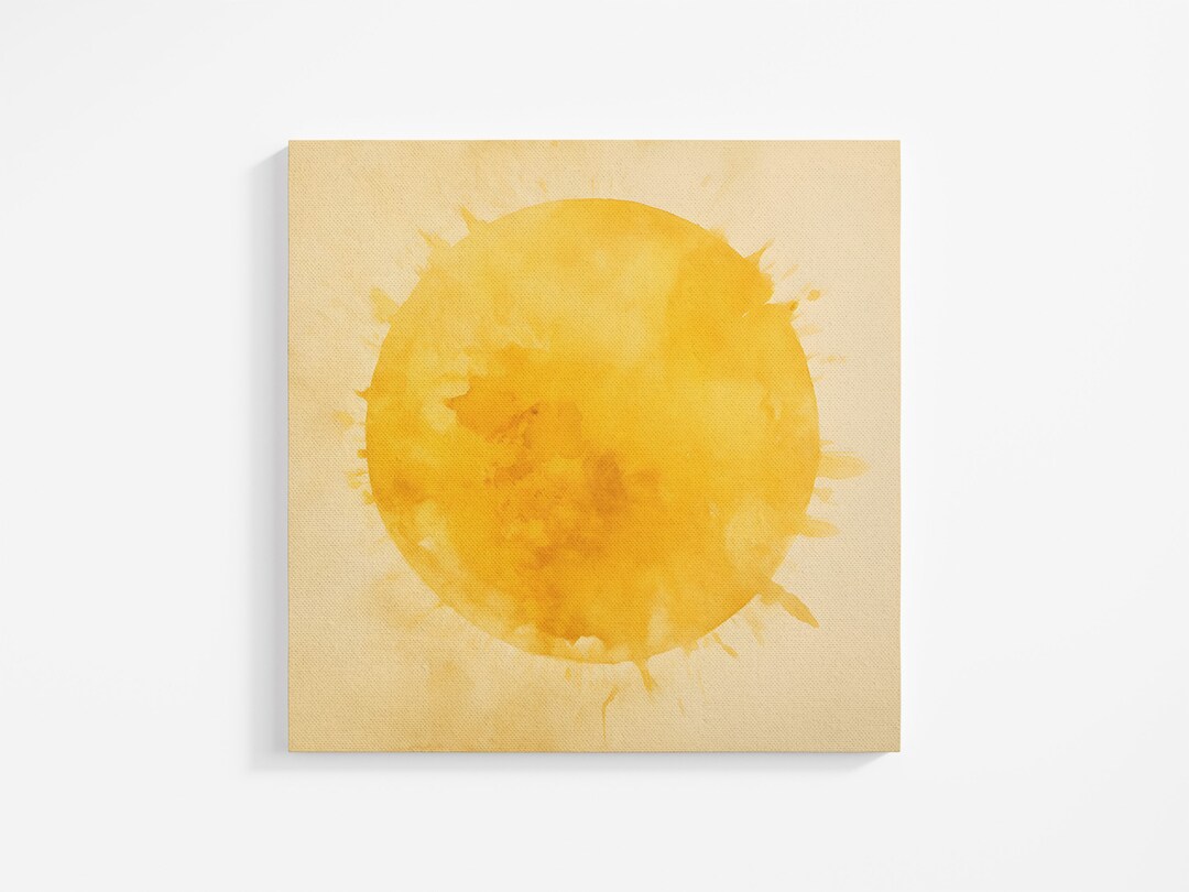 The Solar Sun Watercolor Painting, Space Exploration Painting, Digital ...