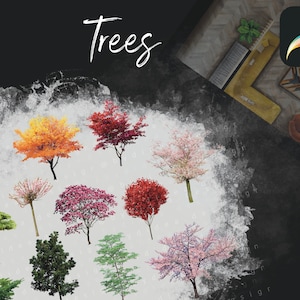 Procreate Trees Cutouts Interior Sketch Blocks - Etsy