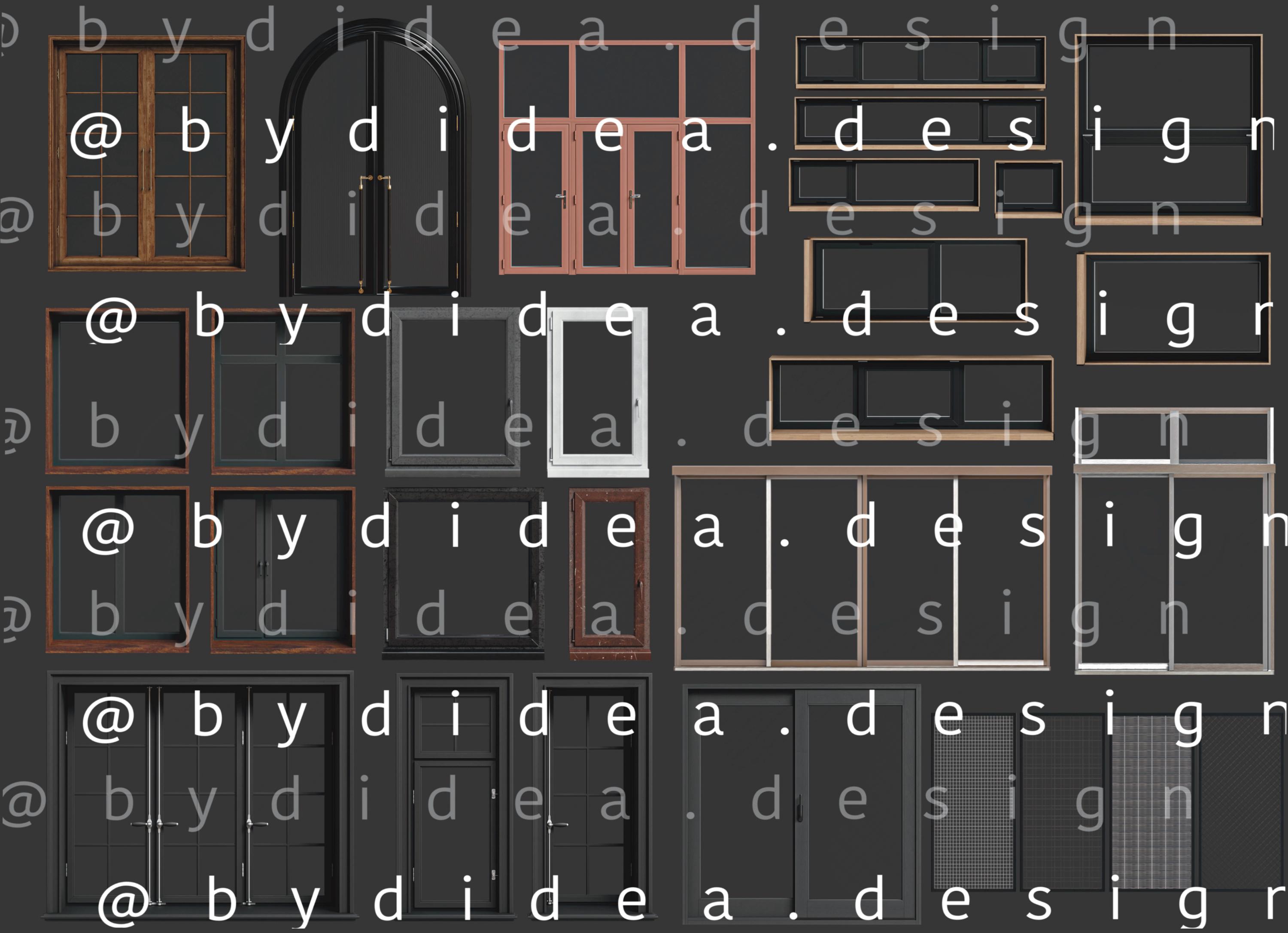 Procreate Window Frame Cutouts Sketch Blocks Elements - Etsy
