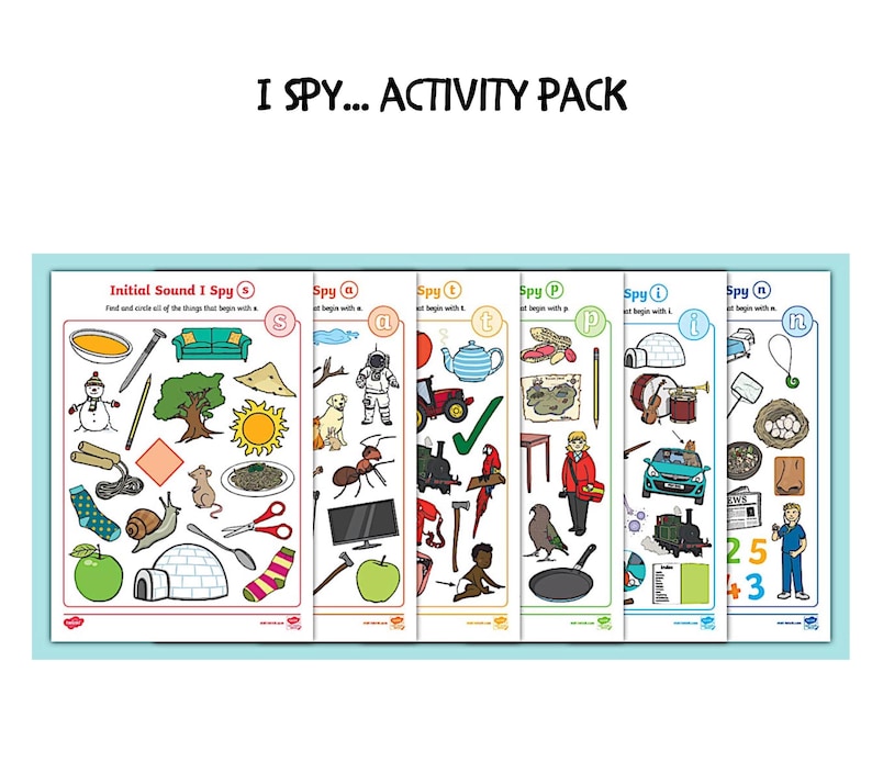 I Spy... Activity Pack Digital - Etsy