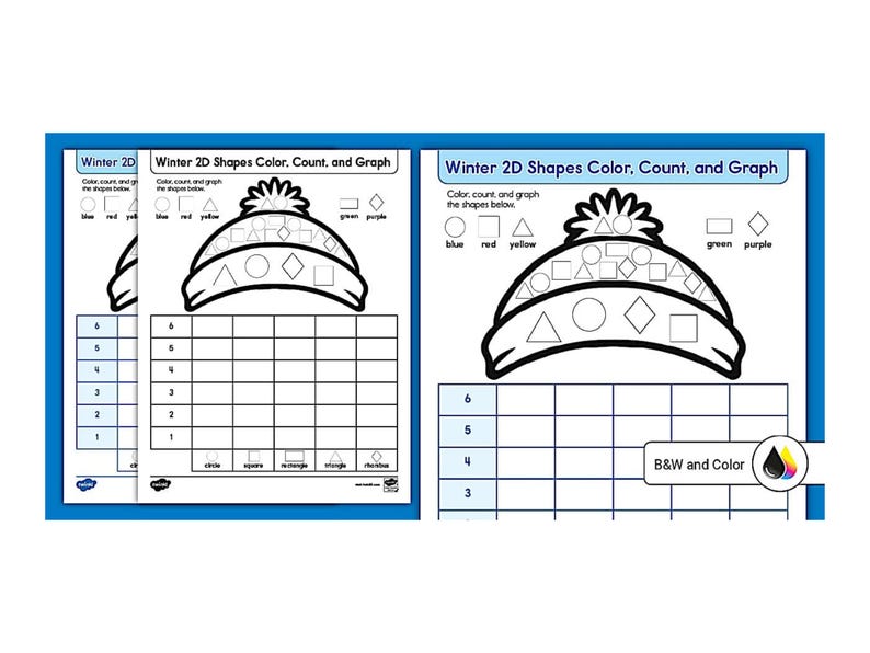 Early Childhood Winter Math Activity Pack Digital - Etsy
