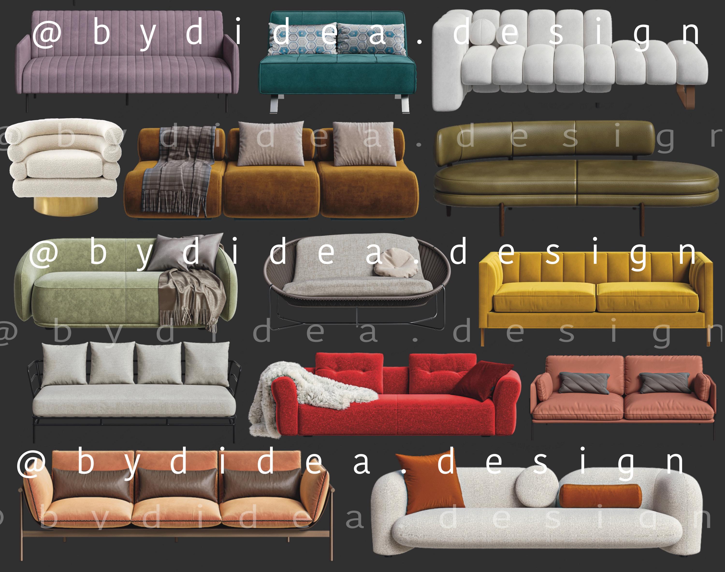 Procreate Sofa Frontal View Cutouts Interior Design Interior Sketch - Etsy