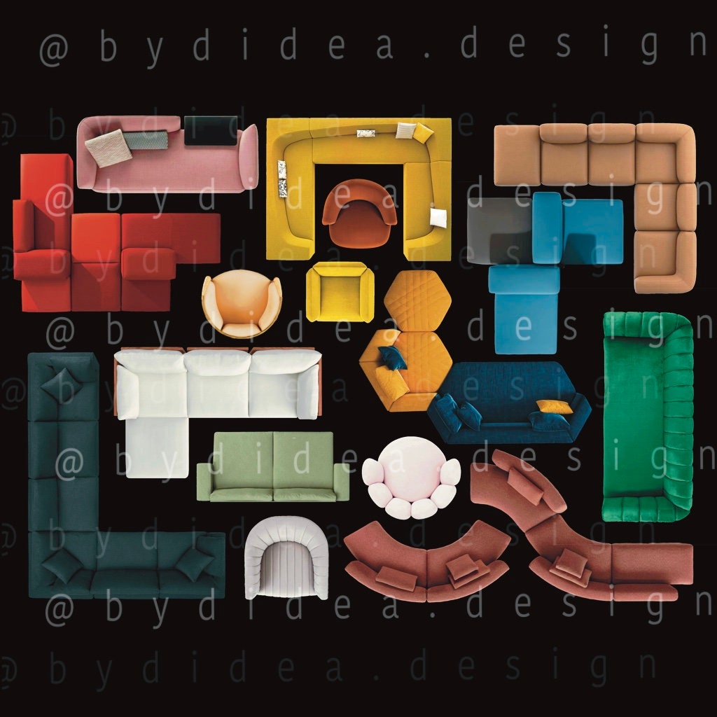 Procreate Sketch Library Bundle Cutouts Interior Design Sketch Blocks ...