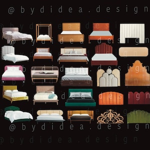 Procreate Sketch Library Bundle Cutouts PNG Interior Design Sketch ...