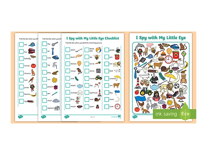 I Spy... Activity Pack Digital - Etsy