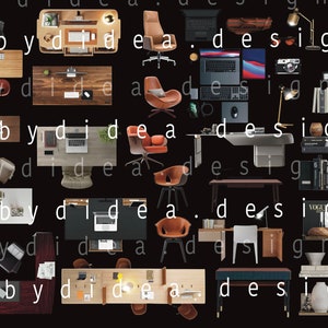 Procreate Sketch Library Bundle Cutouts PNG Interior Design Sketch ...