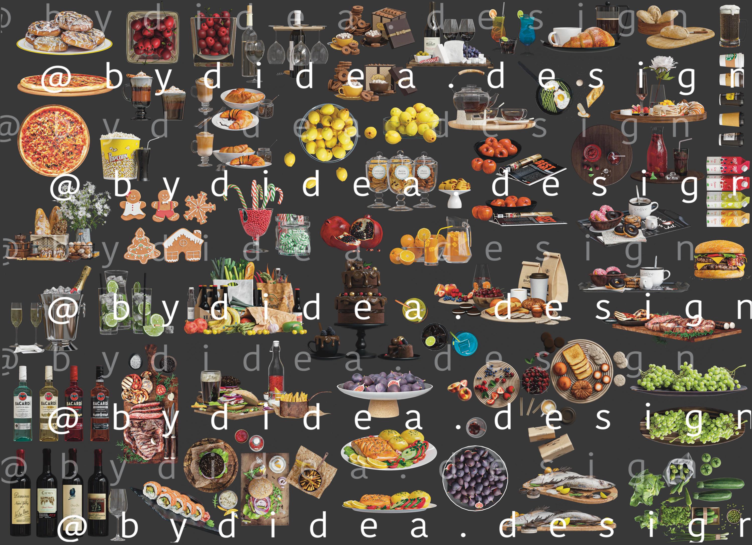 Procreate Food Drink Interior Design Cutouts - Etsy