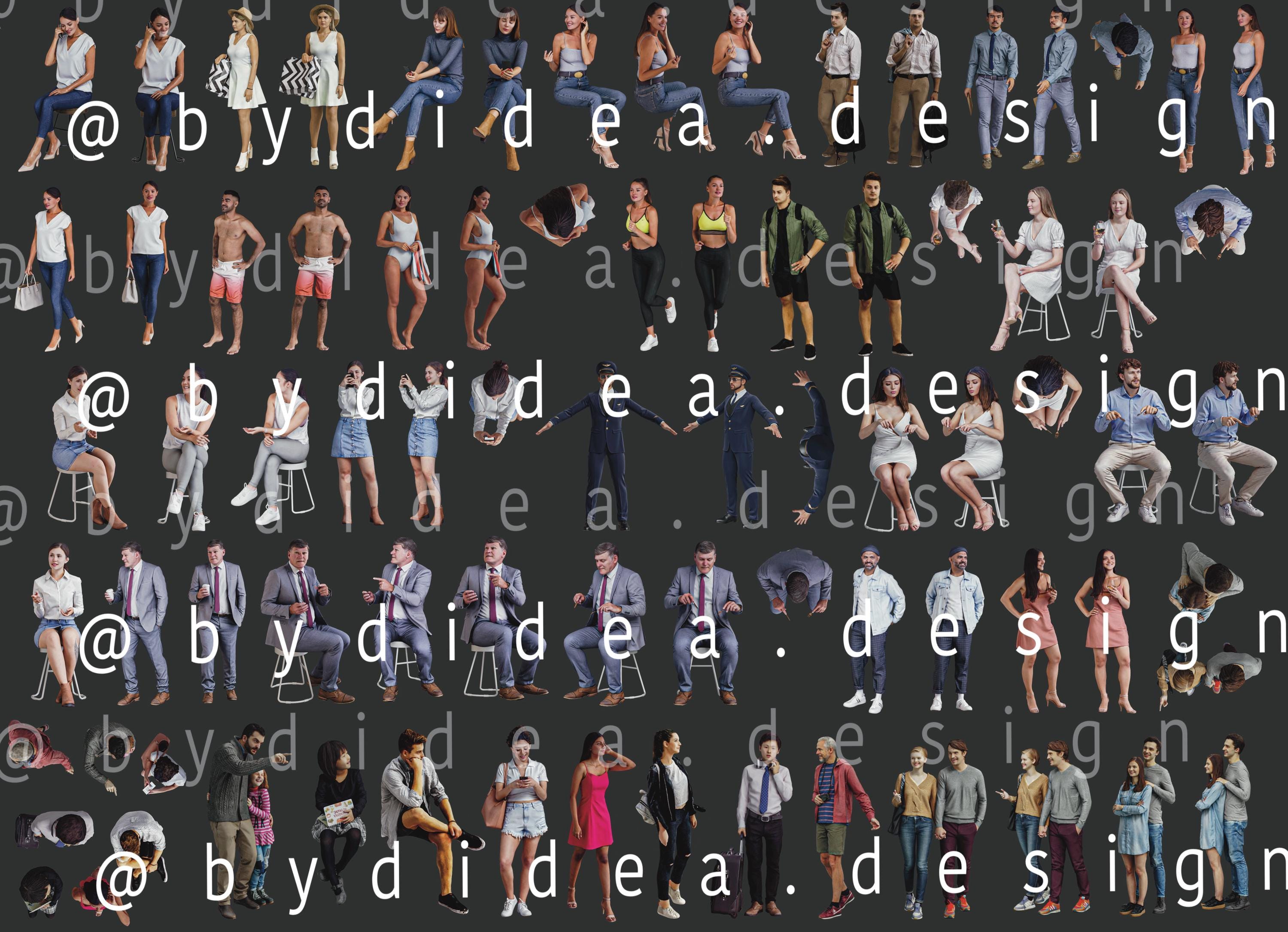 Procreate People Cutouts Interior Design Interior Sketch Blocks - Etsy