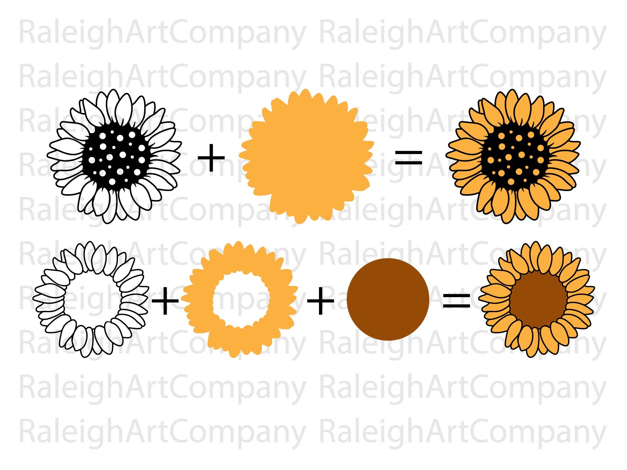 Sunflower SVG Bundle , Sunflower Png, Sunflower Eps, Sunflower Dxf ...