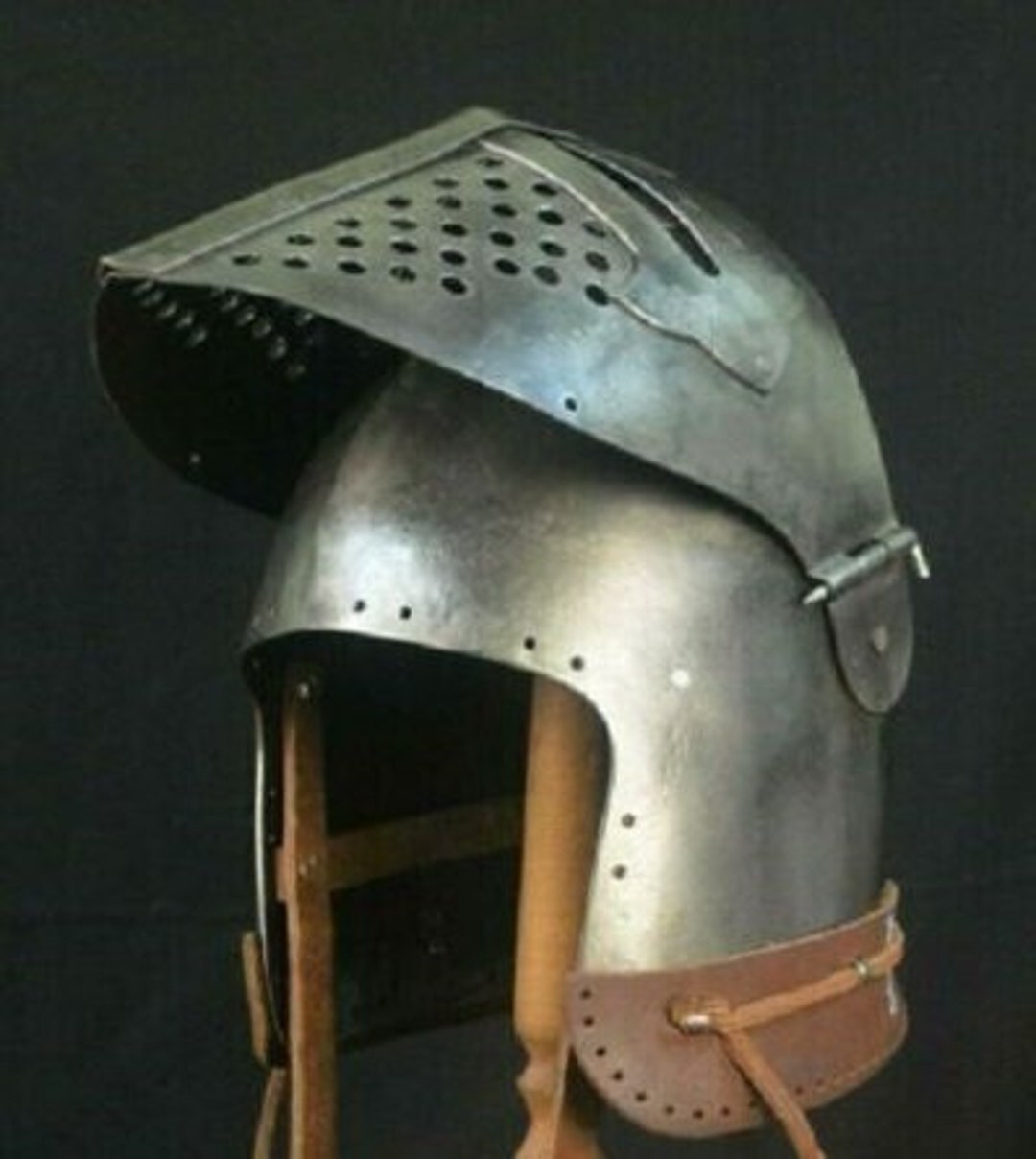 Bascinet Knight Helmet Medieval Hand Made Armour Buhurt Battle - Etsy